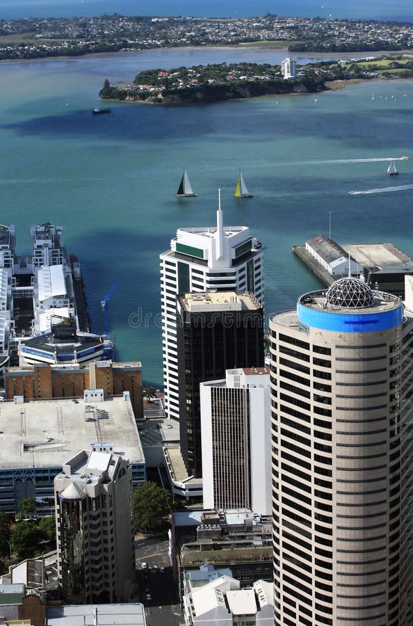 Auckland City stock image. Image of urban, gulf, zealand - 30001537