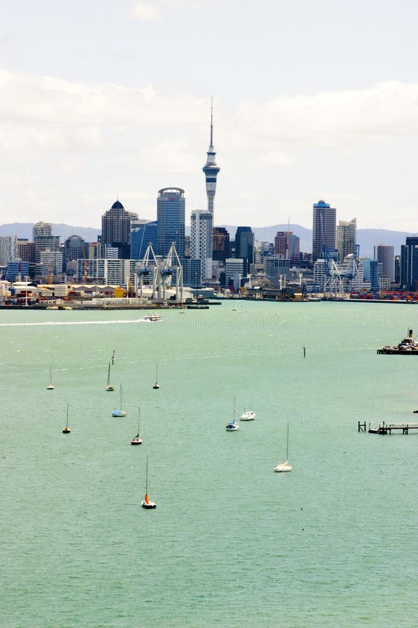 Auckland City stock photo. Image of urban, harbour, cityscape - 30007406