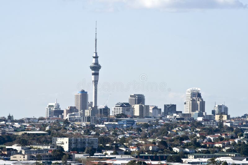 Auckland City CBD with Boats Stock Image - Image of auckland ...