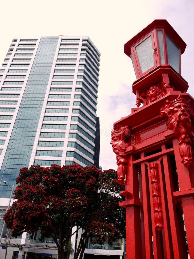 Auckland: Harbour Gate and New Building Stock Image - Image of historic ...