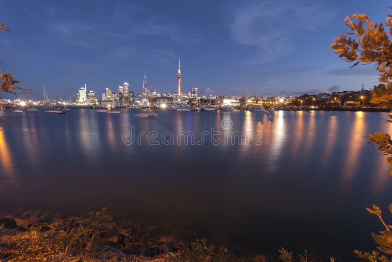 Auckland Lights and boats stock image. Image of auckland - 26246089