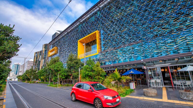 AUCKLAND, NZ - AUGUST 27, 2018: Auckland Waterfront Modern Buildings on ...