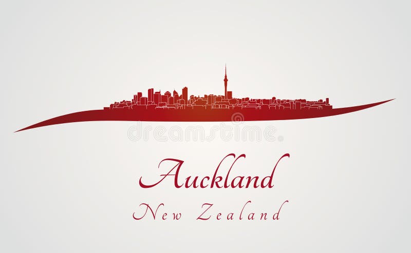 Auckland skyline stock vector. Illustration of view, graphic - 49170411