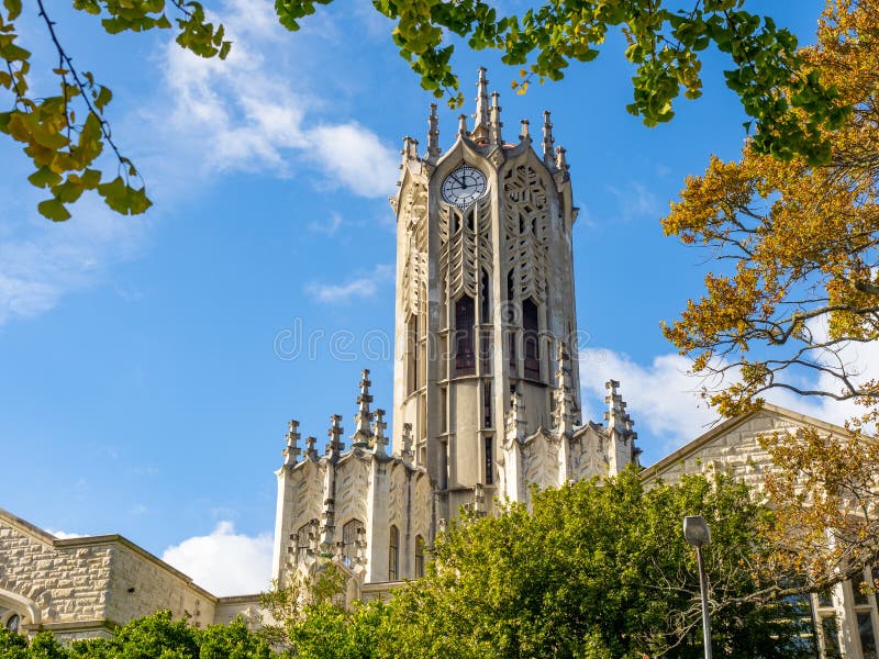 Auckland University Clock Tower Old Arts Building Editorial Stock Photo ...