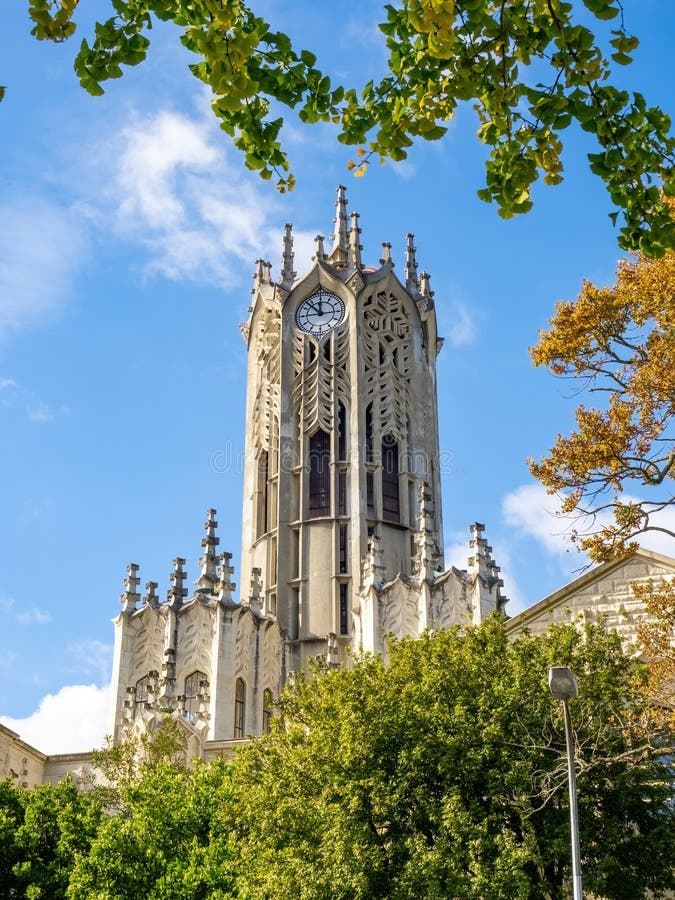 Auckland University Clock Tower Old Arts Building Editorial Photo ...