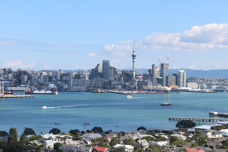Auckland view editorial stock photo. Image of skyline - 144397758