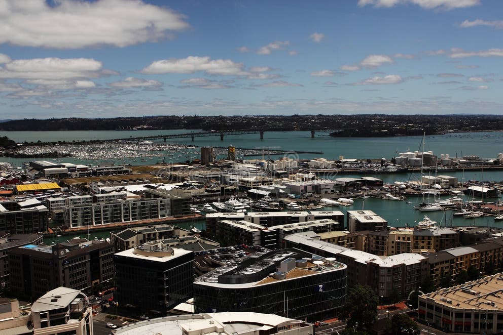 Auckland waterfront stock photo. Image of jetty, boat - 15562756