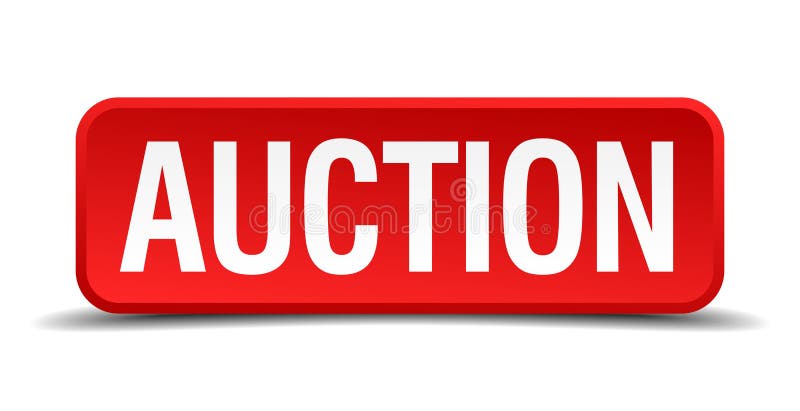 Auction button stock vector. Illustration of push, isolated - 121126546