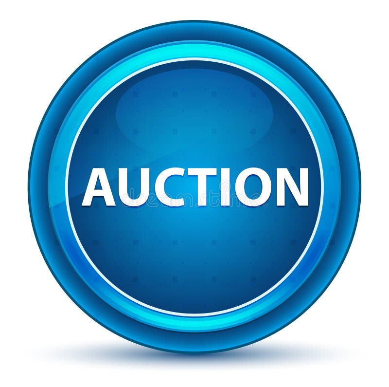 Auction Eyeball Blue Round Button Stock Illustration - Illustration of ...