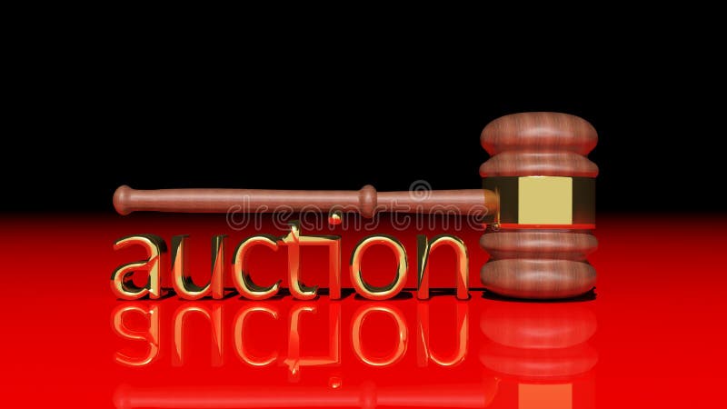 Auction gavel stock illustration. Illustration of concept - 26621018