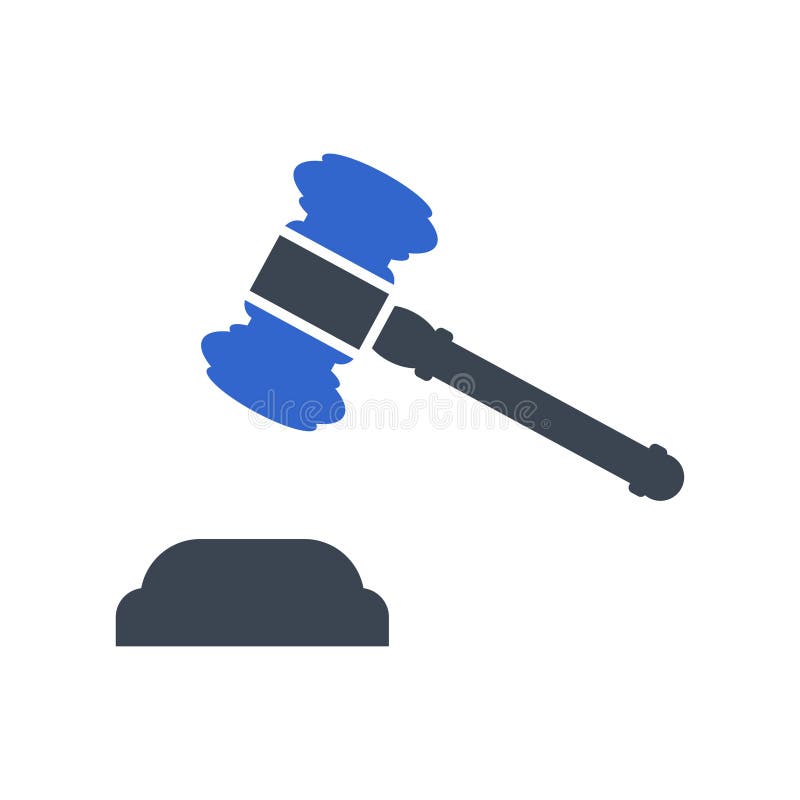 Auction, gavel icon stock vector. Illustration of auction - 174874848