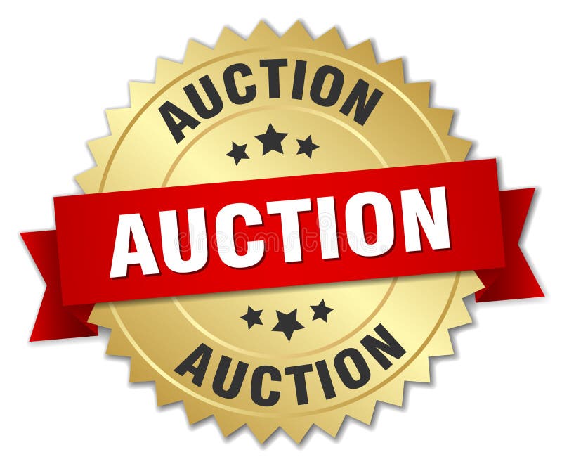 Auction in Gold stock illustration. Illustration of auction - 9725343