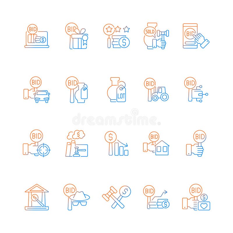 Competitive Bidding Stock Illustrations – 60 Competitive Bidding Stock ...