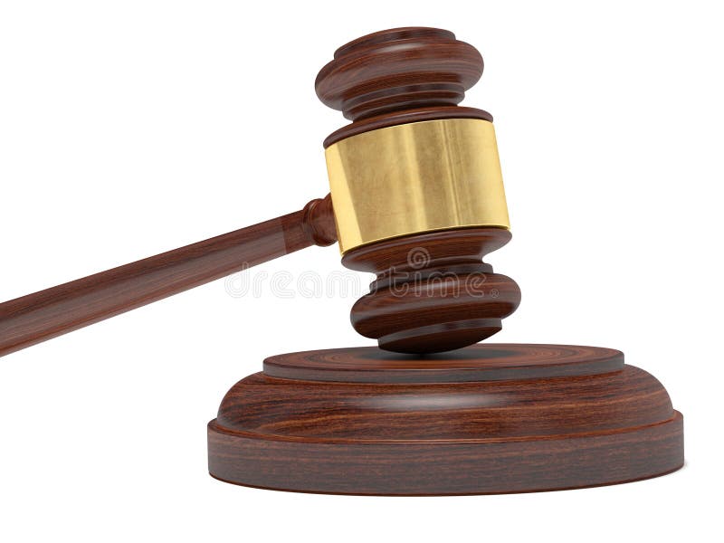 3D Man with a Auction Hammer Stock Photo - Illustration of lawyer ...