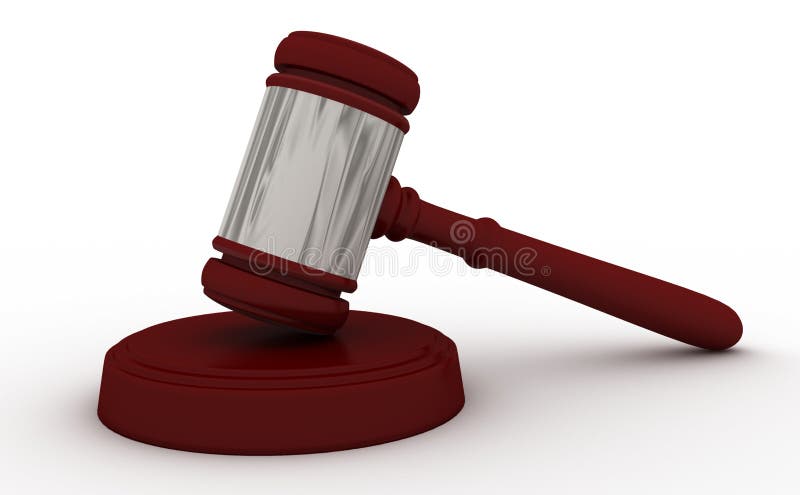 3D Man with a Auction Hammer Stock Photo - Illustration of lawyer ...