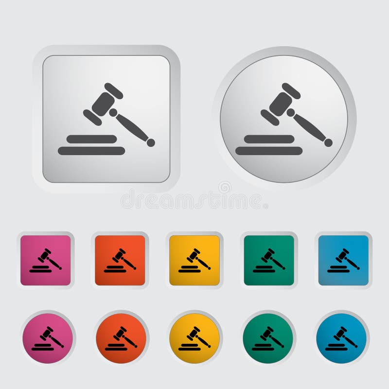 Auction icon stock vector. Illustration of icon, authority - 88912077