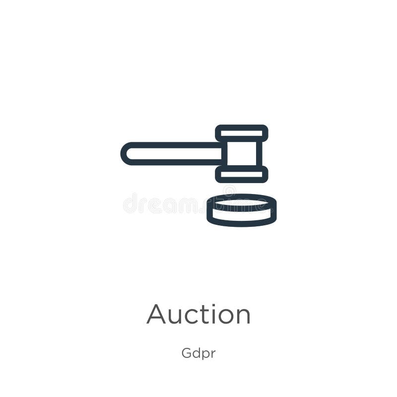 Auction icon stock vector. Illustration of icon, authority - 88912077