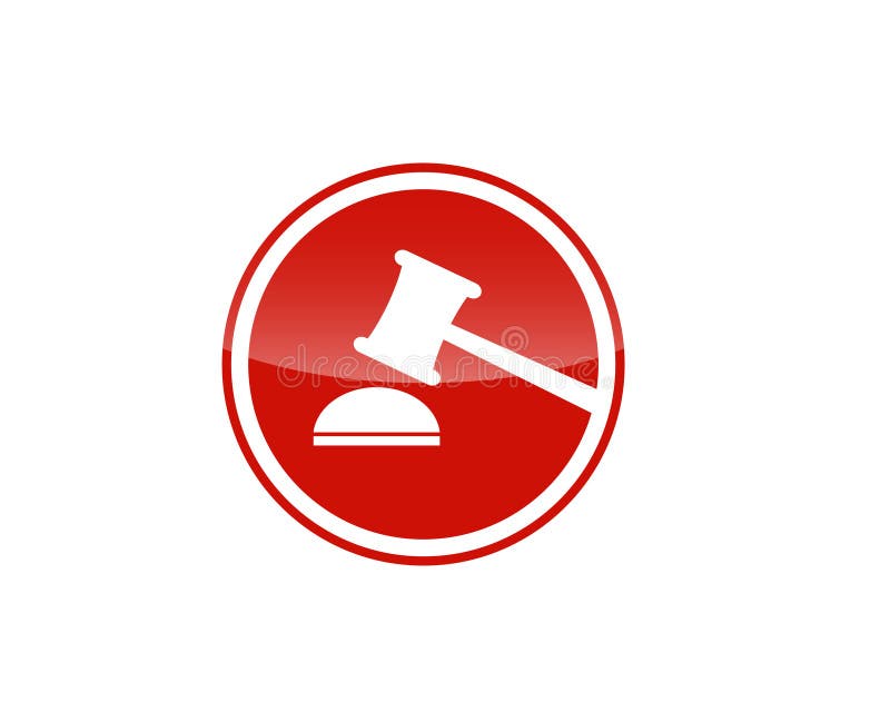 Auction Logo 2 Icon Template Stock Vector - Illustration of font ...