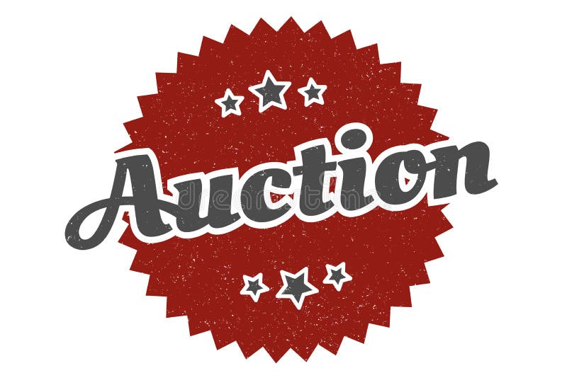 Auction Sign. Auction Vintage Retro Label Stock Vector - Illustration ...