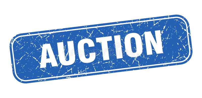 Auction Stamp. Auction Square Grungy Isolated Sign. Stock Vector ...