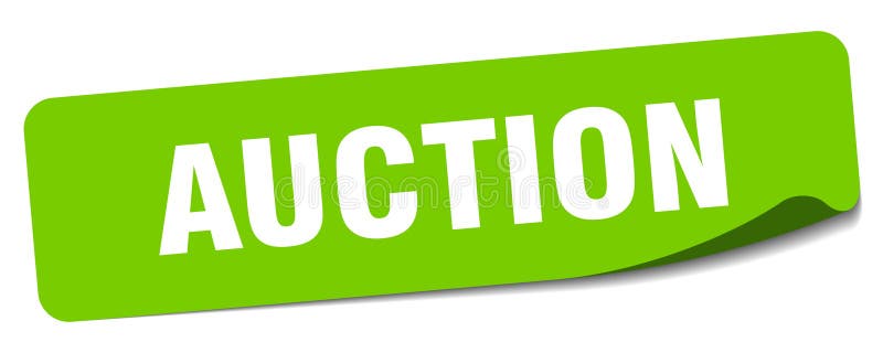 Auction sticker. stock vector. Illustration of label - 153287108