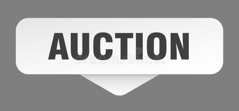 Auction sticker. stock vector. Illustration of label - 153287108