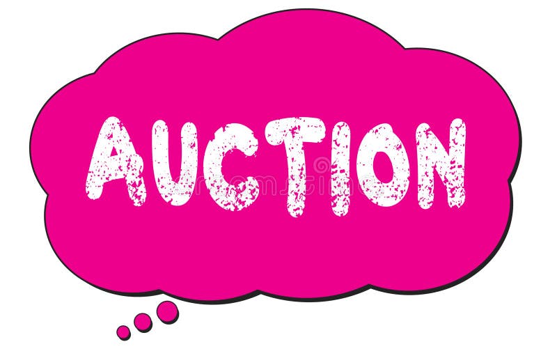 Pink Auction Hammer Icon Isolated on Blue Background. Gavel - Hammer of ...
