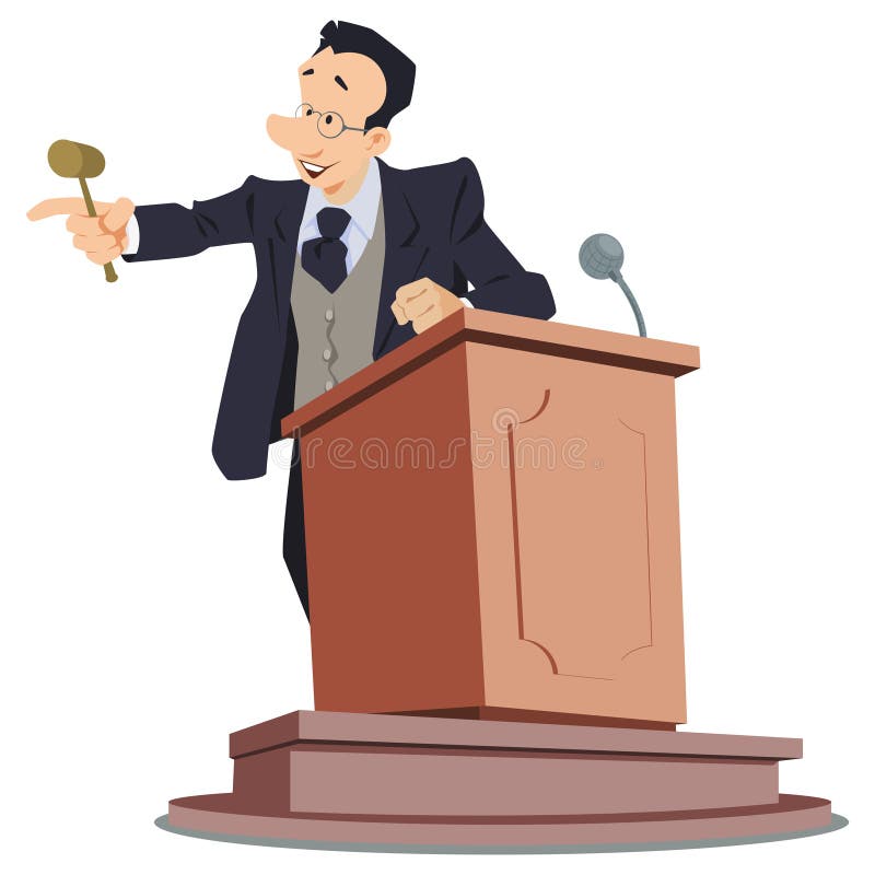 Auction Podium Stock Illustrations – 147 Auction Podium Stock ...