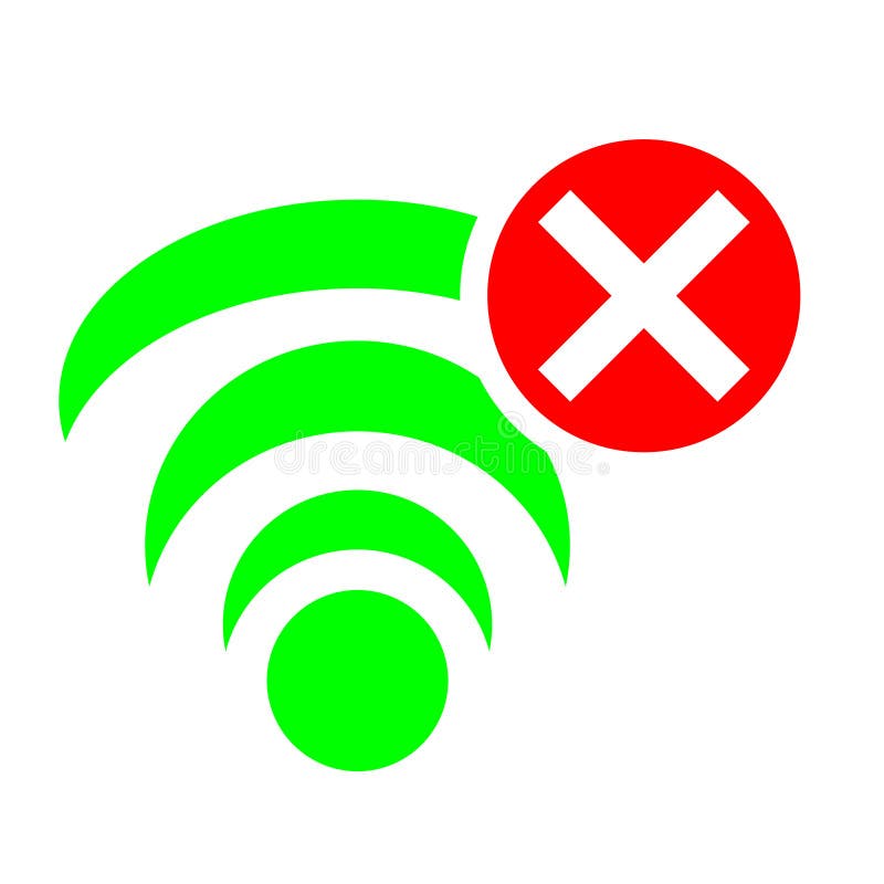 Aucun symbole de signal illustration de vecteur. Illustration of blanc ...