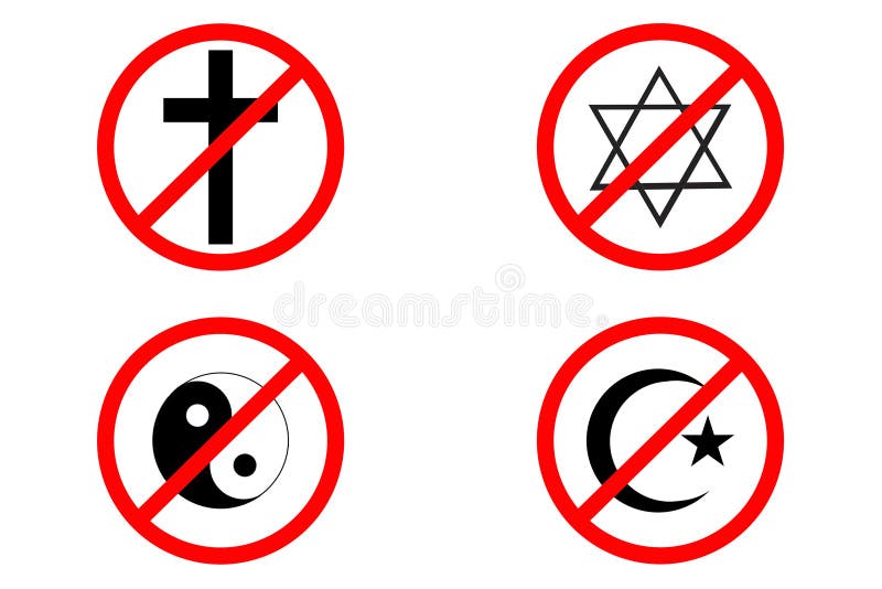 Aucune religion illustration stock. Illustration du religion - 58154696