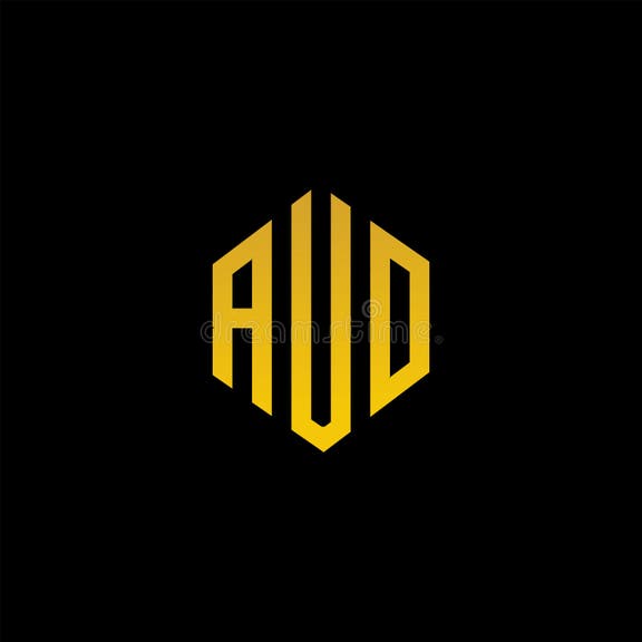AUD Shield Abstract Monogram Letter Mark Vector Logo Stock Vector ...