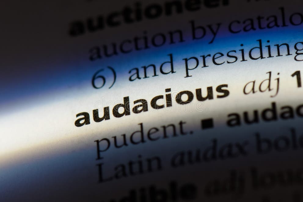 Audacious stock photo. Image of writing, book, definition - 114404504