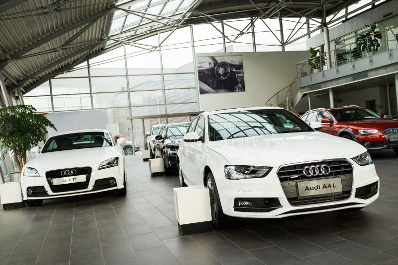 Audi cars for sale editorial stock photo. Image of grilles - 29686428