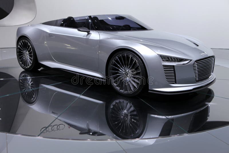 An Audi R8 Spyder on Display in Autocar Performance Show in Mumbai ...