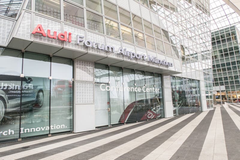 Audi Forum Airport munich editorial stock image. Image of german - 47526669