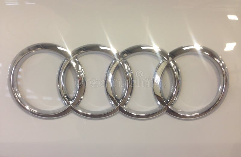 Audi four rings editorial stock photo. Image of audi - 66612663