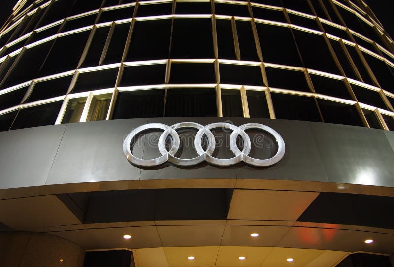 Audi Logo editorial photo. Image of vehicle, hall, automobile - 21312056