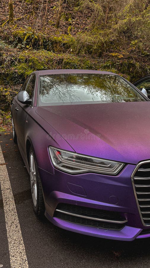 Audi stock photo. Image of purple, matte, luxury, audi - 268977856