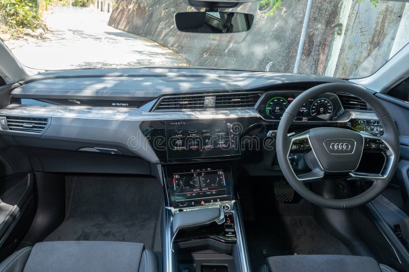 Audi Q8 E-tron SUV 2023 Interior Editorial Image - Image of autos ...
