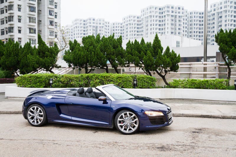 Audi R8 Spyder 2013 Model editorial image. Image of convertible - 38832055