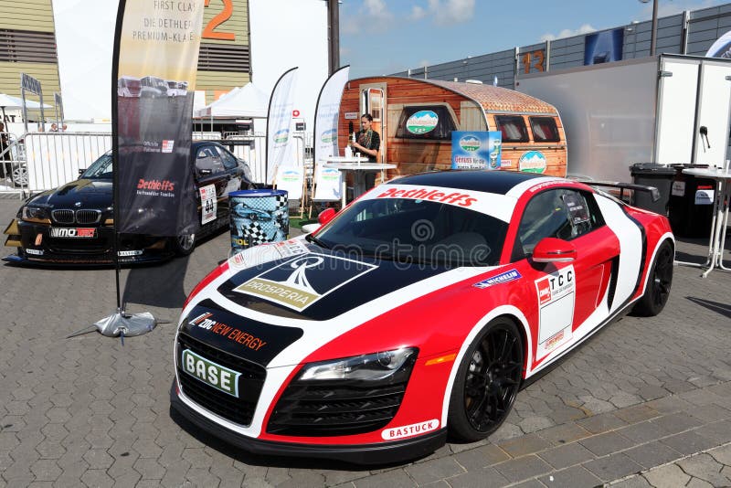 Audi R8 race car editorial photography. Image of race - 26452467