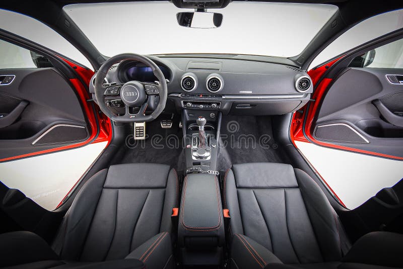 Audi RS 3 Sedan 2019 Quattro Editorial Image - Image of back, steering ...