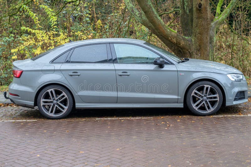 An Audi Sedan Car at Amsterdam the Netherlands 2-12-2024 Editorial ...