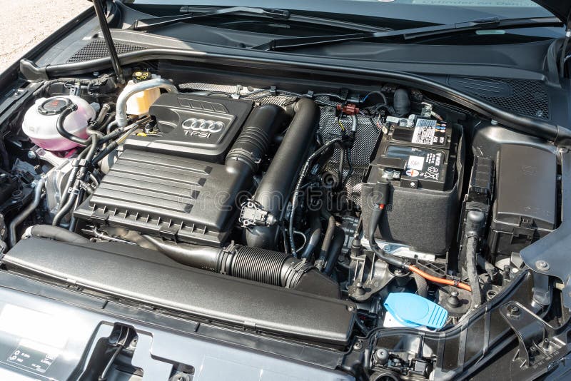 Audi A3 Sportback 2019 Engine Editorial Photography - Image of audi ...