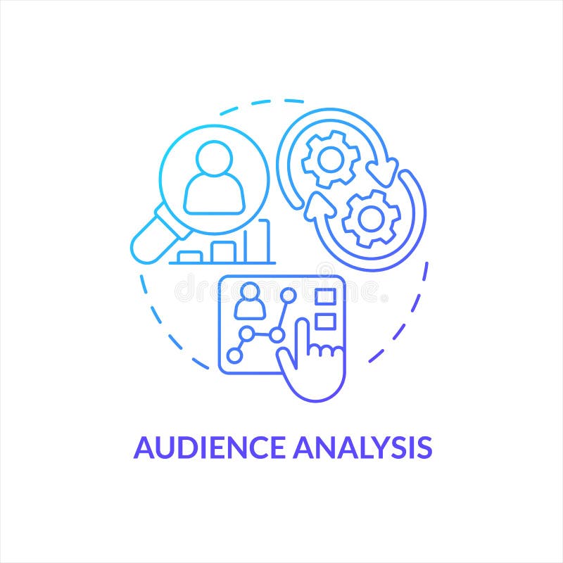 Audience Analysis Blue Gradient Concept Icon Stock Vector ... Audience Analysis Blue Gradient Concept Icon Stock Vector ...