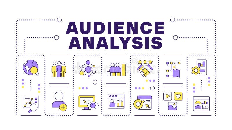 Audience Analysis Word Concept Isolated on White Stock Illustration ...