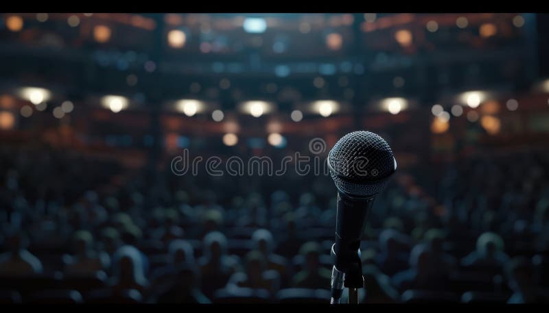 Audience Awaits at a Theater for a Live Performance Featuring a ...