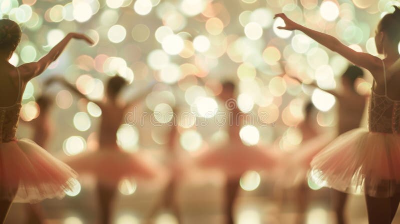 The Audience Blends Together in a Soft Blur Creating a Serene Backdrop ...