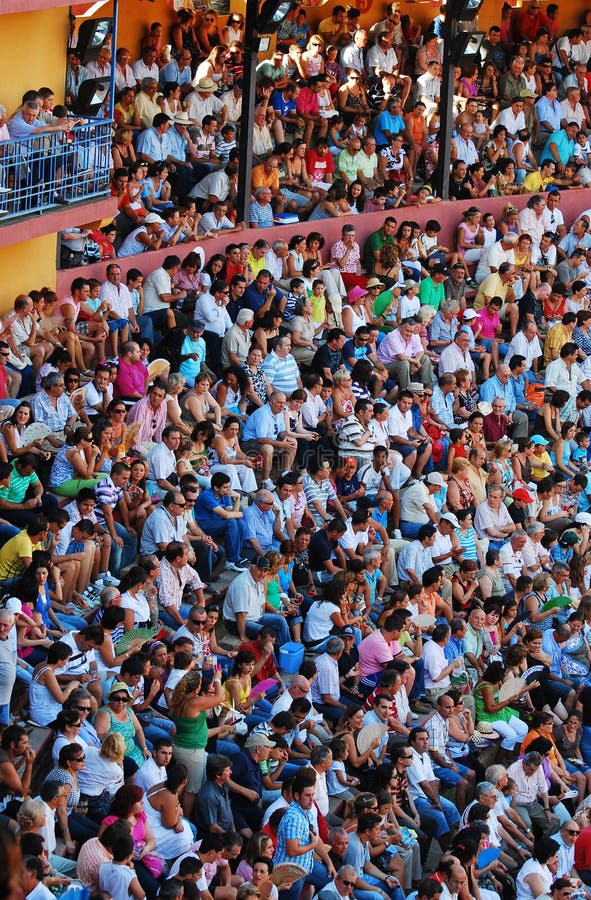 The Audience of the Bullfighting Area in Huelva Editorial Image - Image ...