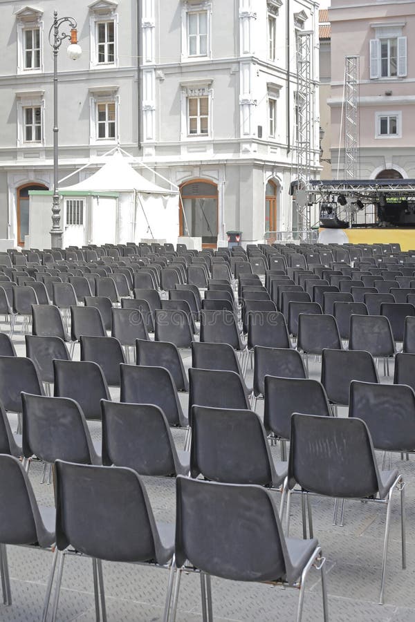 Audience chairs pink stock photo. Image of seat, colour - 12105284